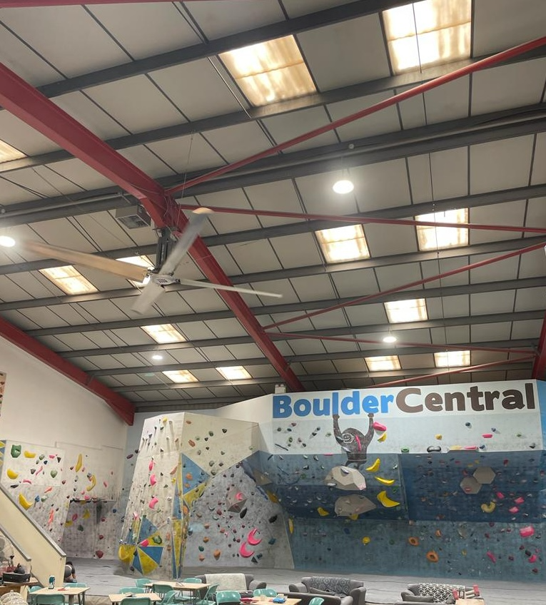 Rite-Hite’s HVLS Revolution fan keeping climbers cool at Boulder ...